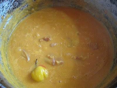 Split Peas and Rice with Pigtail