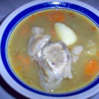 A Healthy Tasty Cow Heel Soup