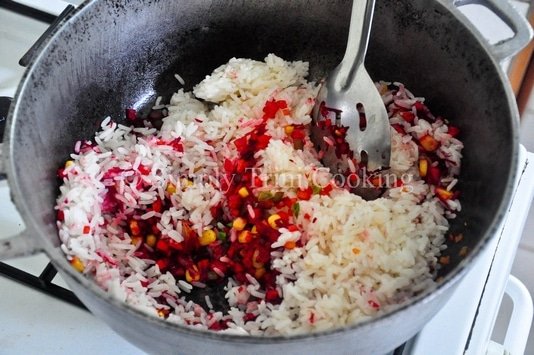 Pink Vegetable Rice (A Rice Dish For Every Festive Occasion)
