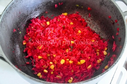 Pink Vegetable Rice (A Rice Dish For Every Festive Occasion)
