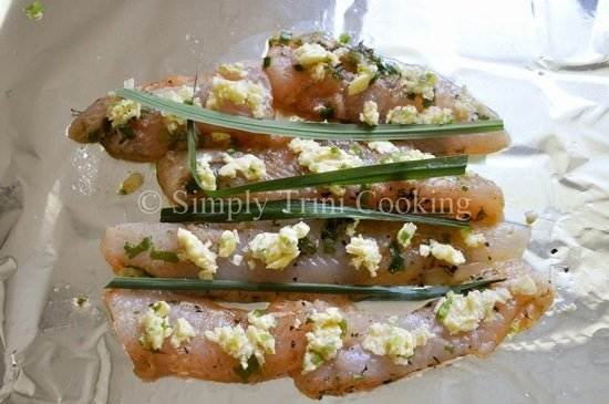 Delicious Steamed Fish with Chive and Lemongrass Butter