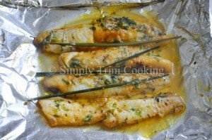 Delicious Steamed Fish with Chive and Lemongrass Butter