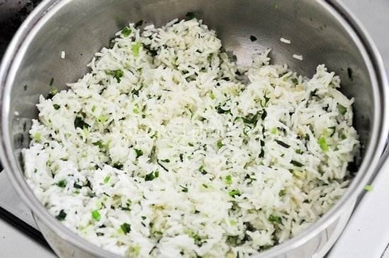 An Exquisite Parsley Rice