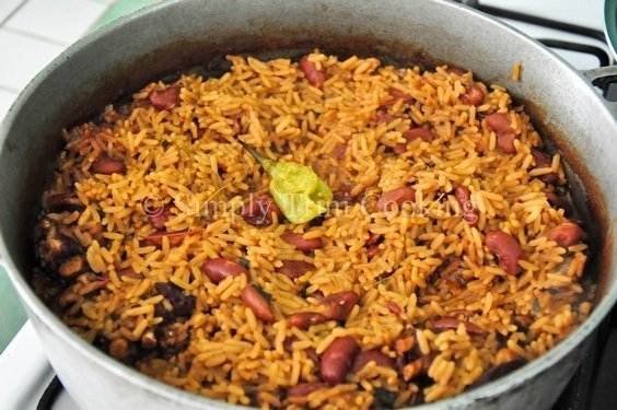 Red Bean Pelau With Salt Beef : Simply The Best