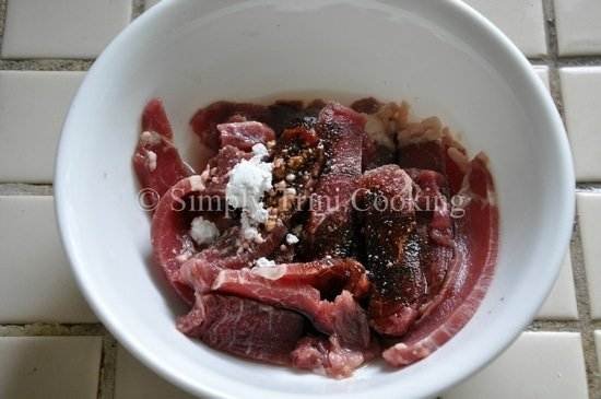 Beef With Caraili (Bitter Melon)