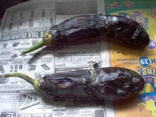 The Popular Sada Roti and Baigan (Eggplant) Choka