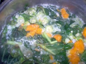 The most popular Caribbean soup - Callaloo