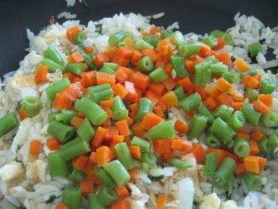A Quick and Easy Trini Fry Rice II (with leftover rice)