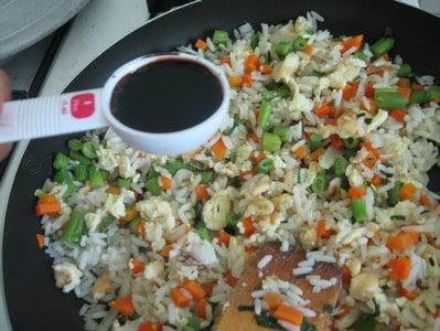 A Quick and Easy Trini Fry Rice II (with leftover rice)