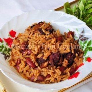 Red Bean Pelau With Salt Beef : Simply The Best