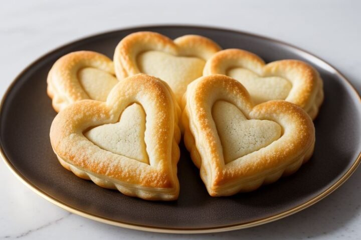 Super Easy Puff Pastry Valentine Cookies