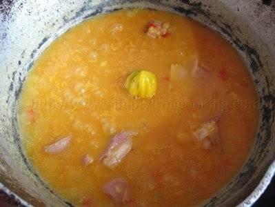 Split Peas and Rice with Pigtail